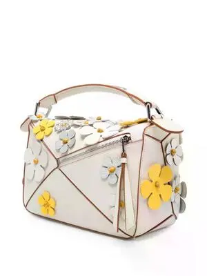 Loewe Small Floral Appliqué Tote Bag