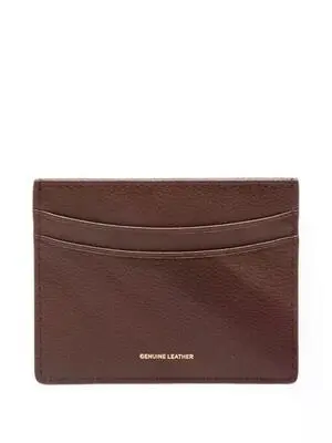 Emporio Armani Logo-print Grained-leather Card Holder