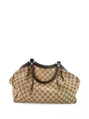 Gucci Sukey Gg Canvas With Leather Medium Tote Bag