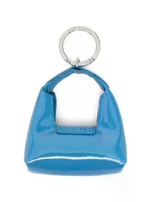 Longchamp Patent-leather Keyring - Blue