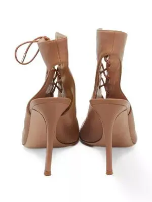 GIANVITO ROSSI Cut-out Lace-up Booties