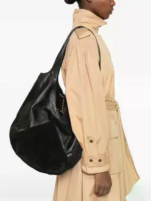 Chloé Balloon Grained-leather Shoulder Bag - Black