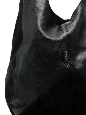 Chloé Balloon Grained-leather Shoulder Bag - Black