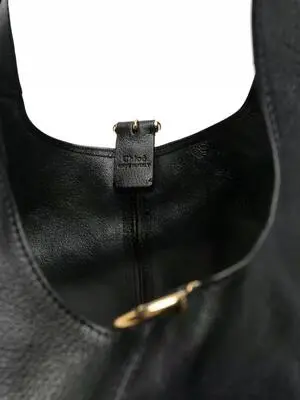 Chloé Balloon Grained-leather Shoulder Bag - Black
