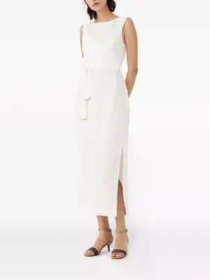 Brunello Cucinelli Belted Sleeveless Dress