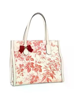 Gucci Gg Ribbon Coated Printed Canvas Medium Tote Bag
