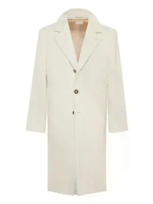 Brunello Cucinelli Long Ribbed Cashmere Coat