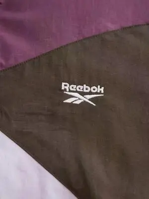 REEBOK Logo-embroidered Colour-block Jacket
