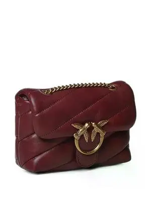 Pinko Quilted Love Birds Shoulder Bag