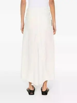 Brunello Cucinelli Asymmetric Denim Midi Skirt