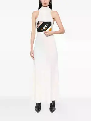 Fendi Leather Clutch Bag - Black