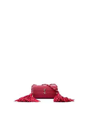 Saint Laurent Fringe Clutches