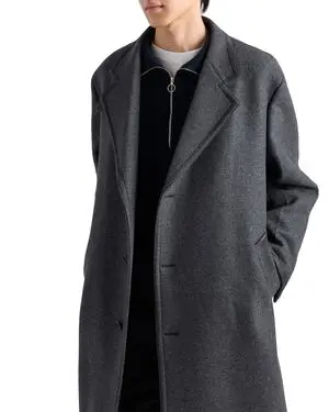 Prada Wool And Cashmere Zip-up Polo Sweater