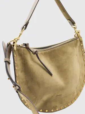 Isabel Marant Étoile Suede Shoulder Bag With Studs And Embroidery