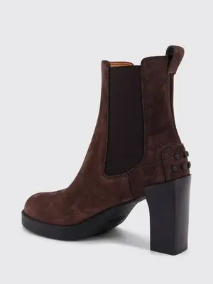 TOD'S Suede Chelsea Boots With Block Heel