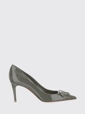 Valentino Garavani Vlogo Signature Patent Leather Pumps - Mud