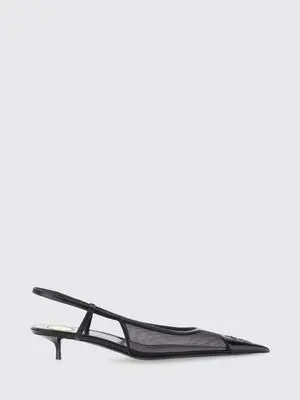 Saint Laurent Slingback Heeled Sandals - Black