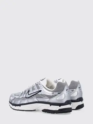 Nike P-6000 Laminated Faux Leather And Mesh Sneakers With Notched Sole