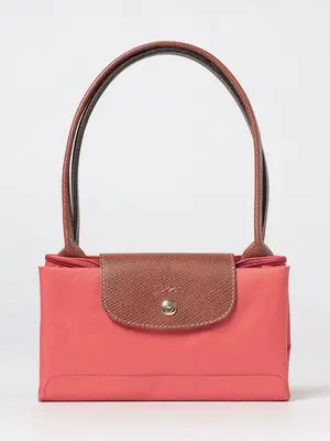Longchamp Le Pliage Original Shoulder Bag In Recycled Nylon With Leather Handles - Red