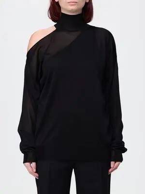 Fendi Cut-out Shoulder Turtleneck Sweater