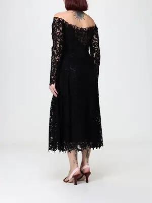 Fendi A-line Lace Midi Dress
