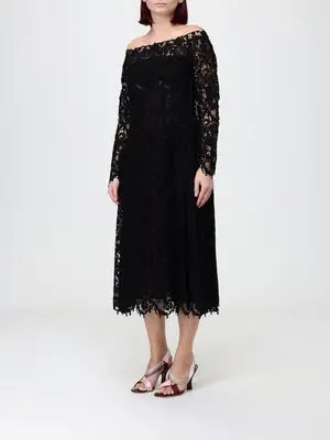 Fendi A-line Lace Midi Dress