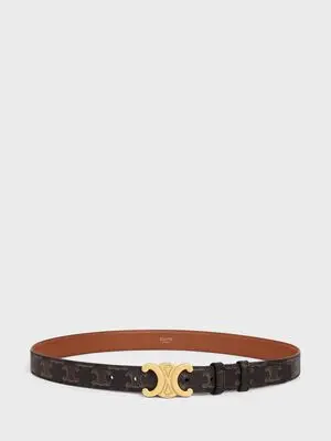 Celine Monogrammed Belt With Triomphe Buckle - Leather
