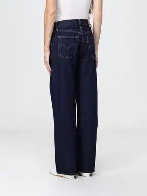 LEVI'S Ribcage High-rise Wide Leg Jeans In Cotton Denim - Grey