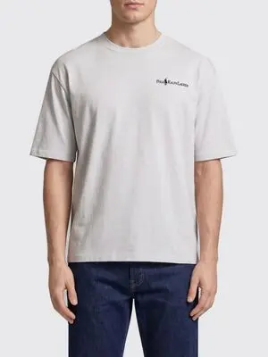 Polo Ralph Lauren Crewneck Cotton T-shirt With Contrast Logo - Grey