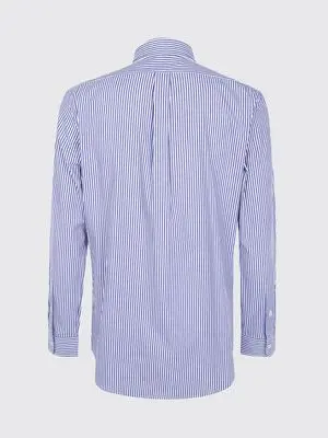 Polo Ralph Lauren Slim Fit Striped Stretch-cotton Shirt With Pony Logo - Blue 1