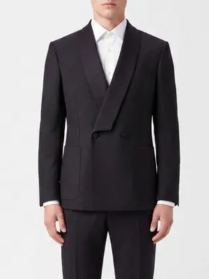 Alexander McQueen Double-breasted Wool Tuxedo Blazer With Satin Shawl Collar