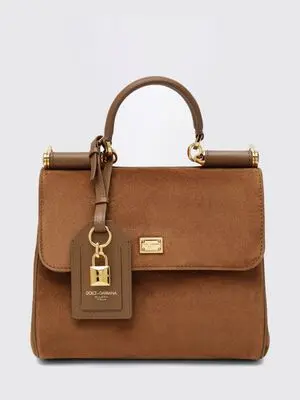 Dolce & Gabbana Dolce & Gabbana My Sicily Small Leather Handbag With Removable Shoulder Strap Camel