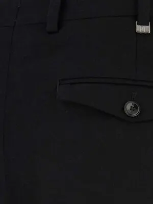 PT TORINO Slim Fit Tailored Trousers In Virgin Wool And Cashmere Blend - Black