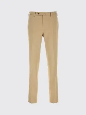 PT TORINO Slim Fit Cotton And Silk Tailored Trousers - Brown
