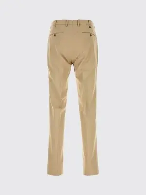 PT TORINO Slim Fit Cotton And Silk Tailored Trousers - Brown