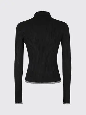ROBERTO COLLINA Ribbed Collared Button-up Top - Black