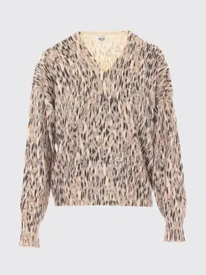 Liu Jo Paisley Print Wool Blend V-neck Sweater - Brown