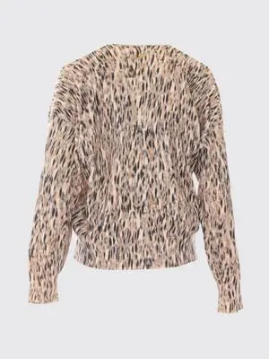 Liu Jo Paisley Print Wool Blend V-neck Sweater - Brown