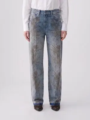 Liu Jo Printed Wide Leg Trousers