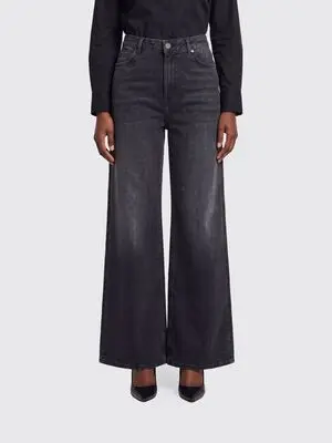 TWINSET High-waisted Wide-leg Cotton Blend Denim Jeans