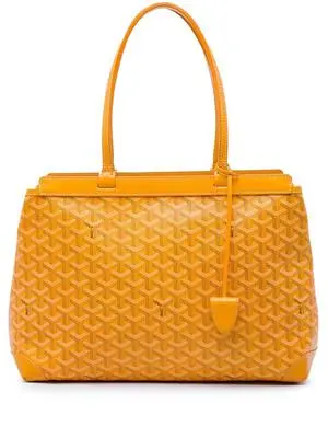 Goyard Ine Bellechasse Pm" Tote Bag In Coated Canvas With Leather Trim - Yellow