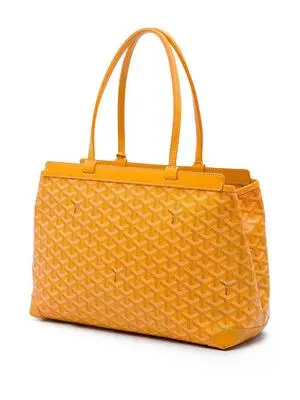 Goyard Ine Bellechasse Pm" Tote Bag In Coated Canvas With Leather Trim - Yellow