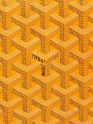 Goyard Ine Bellechasse Pm" Tote Bag In Coated Canvas With Leather Trim - Yellow