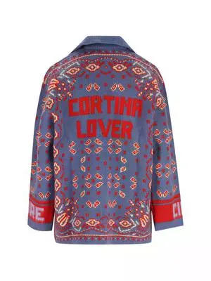 Giada Benincasa Soho Intarsia-knit Button-up Cardigan