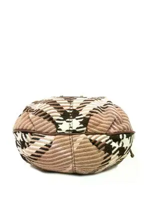 Burberry Wool Drawstring Crossbody Bag