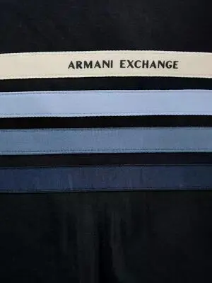 Armani Exchange Logo-print Striped Hoodie