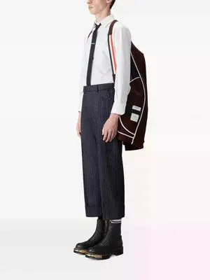 Thom Browne Double Face Melton Wide Shoulder Shell Coat