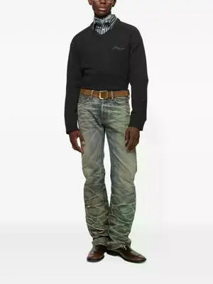 Acne Studios Camel Hair V-neck Sweater