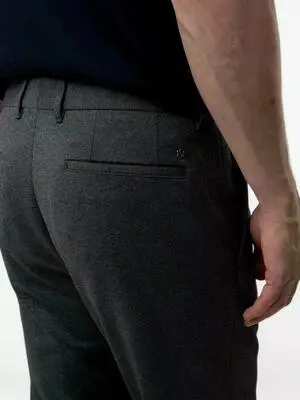BOSS Slim-fit Trousers In Micro-patterned Fabric