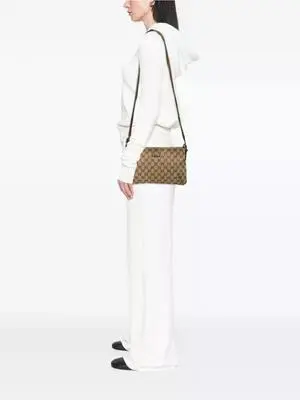 Gucci Gg Canvas Web Crossbody Bag